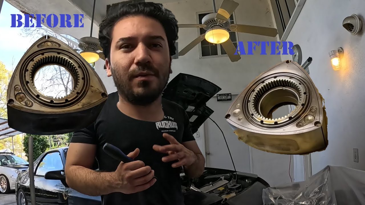 NOT a how to clean rotors on a rotary | 13B NA RX7 FC - YouTube