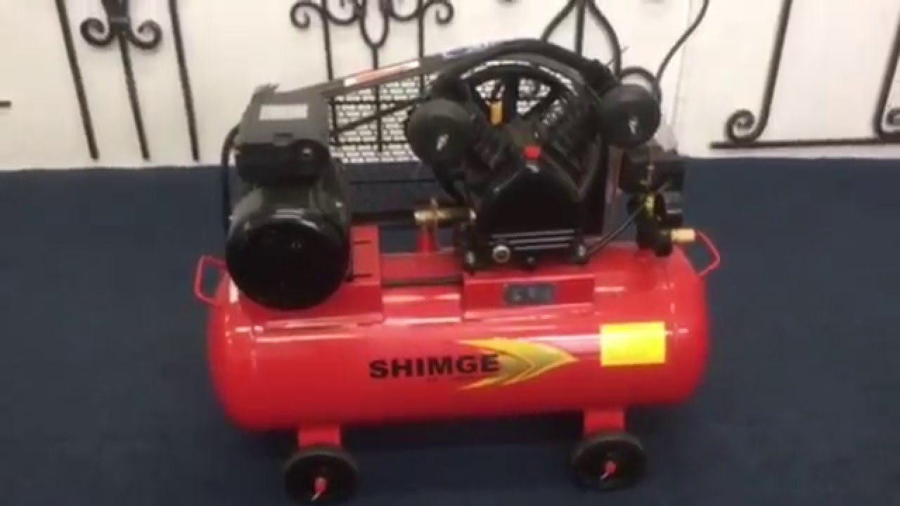 SHIMGE 2 HP Compressor Demo - YouTube