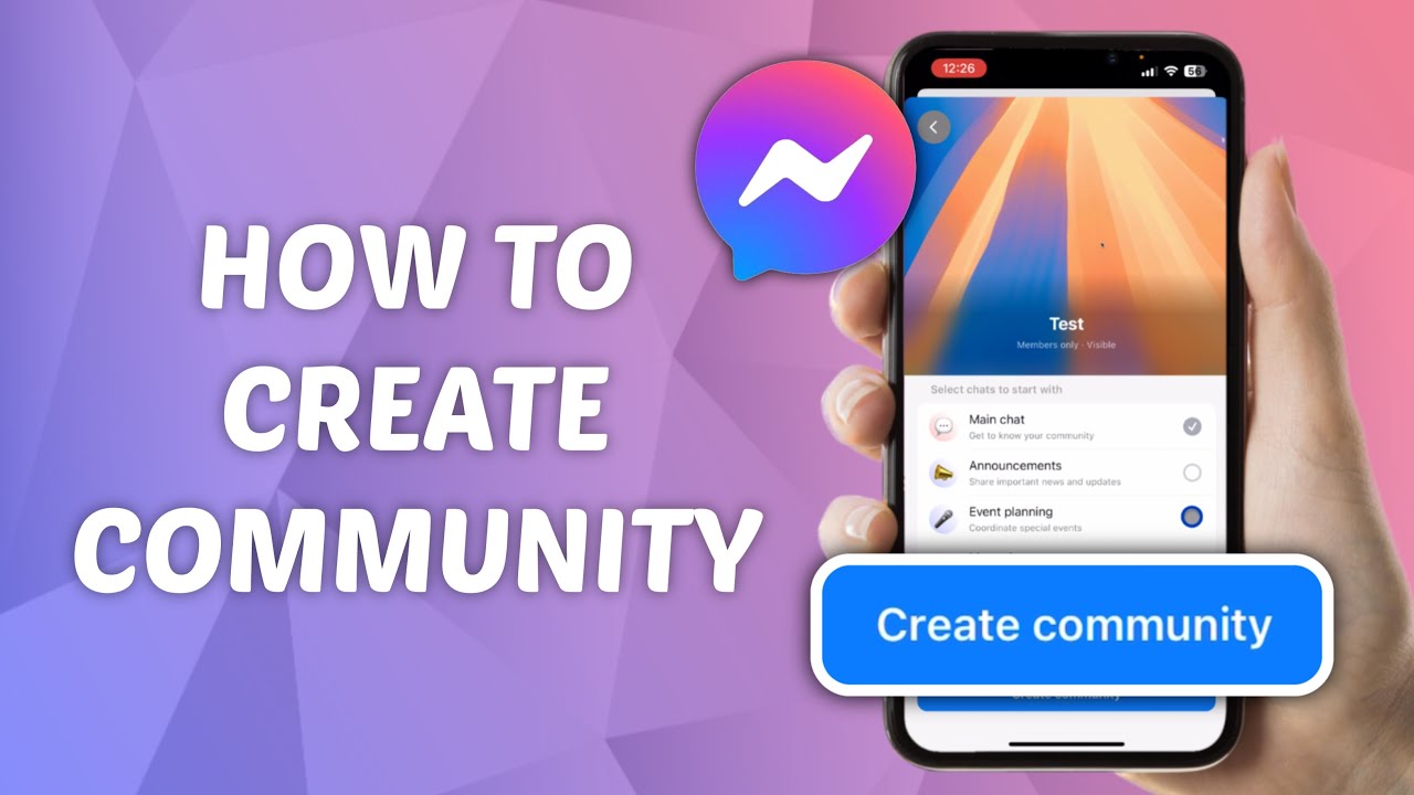 How to Create Community on Messenger - YouTube
