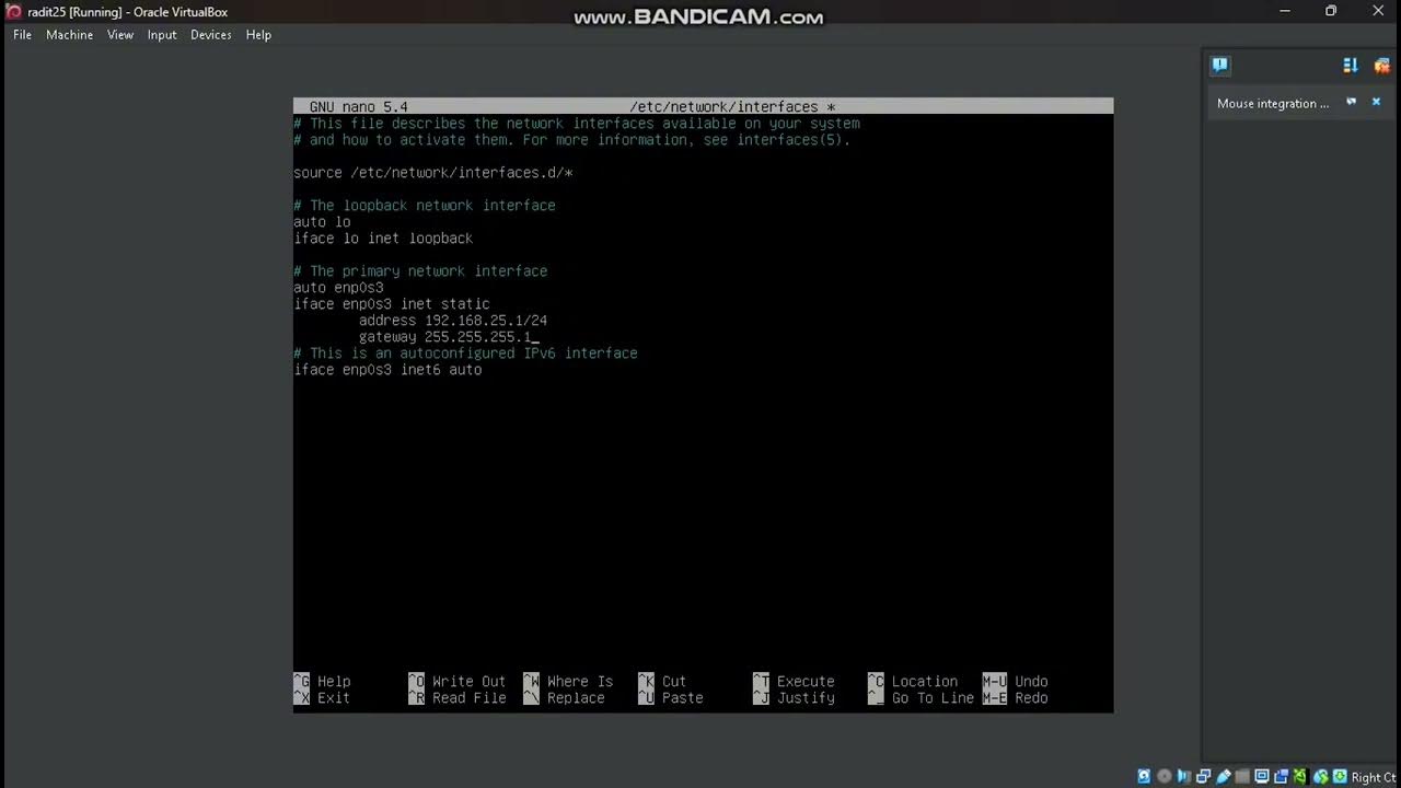 SETING IP PADA LINUX DEBIAN"VIRTUAL BOX" - YouTube