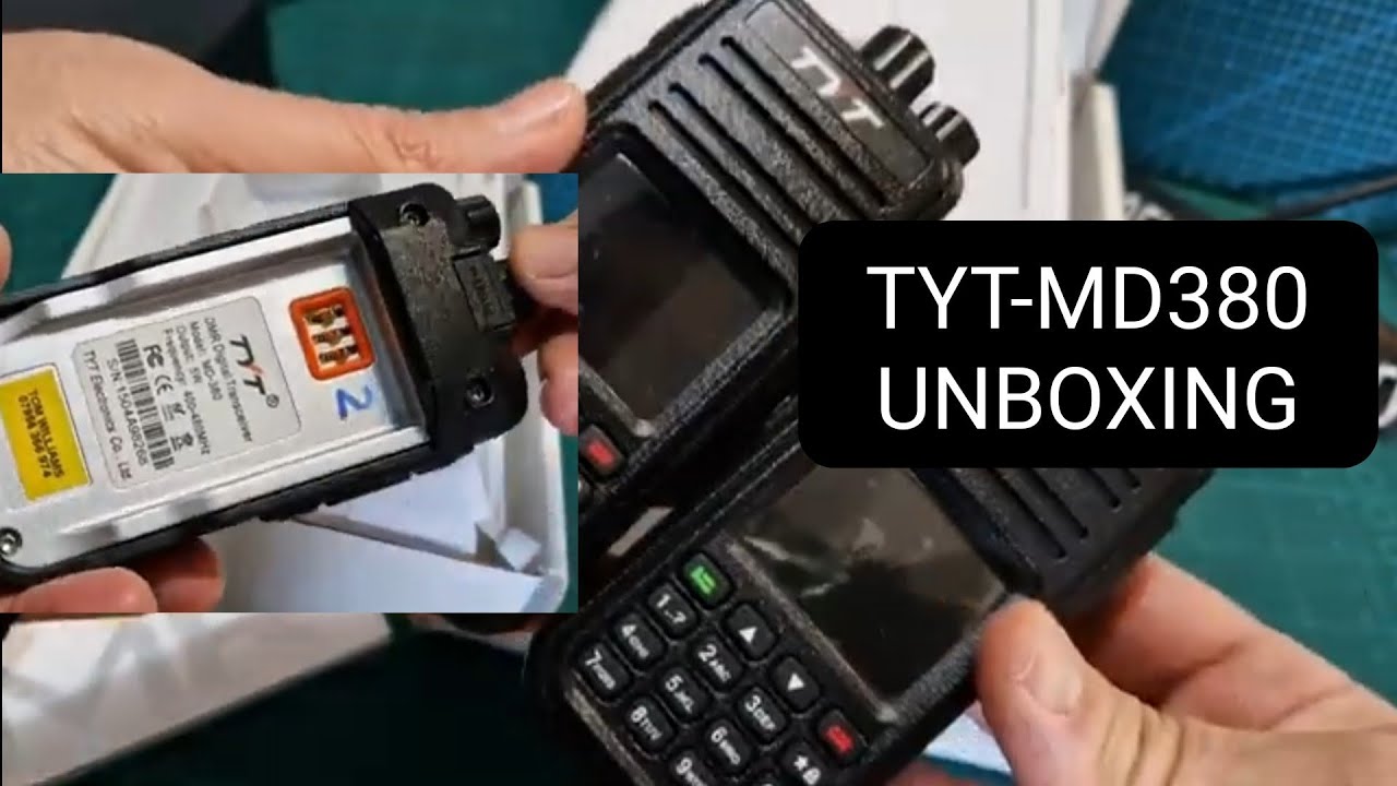 TYT- MD380 UHF DMR RADIO- UNBOXING - YouTube