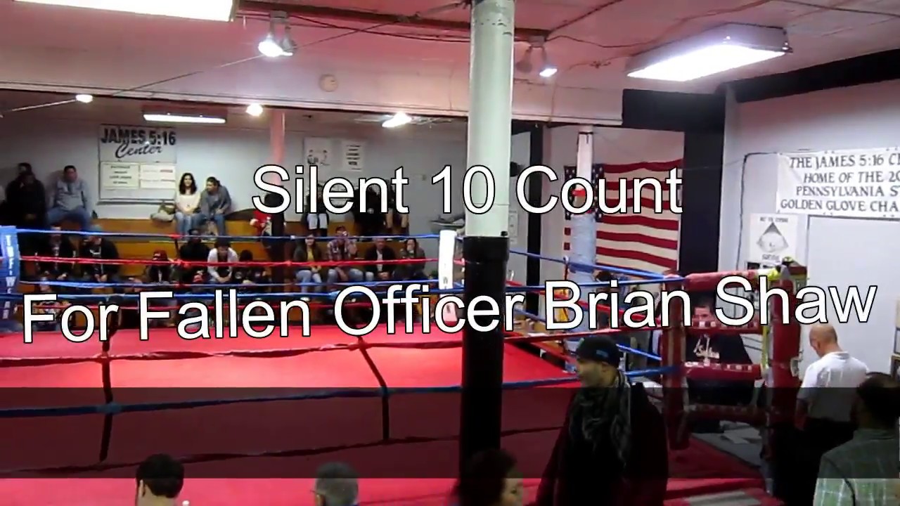 Silent 10 Count For Fallen Officer Brian Shaw - YouTube
