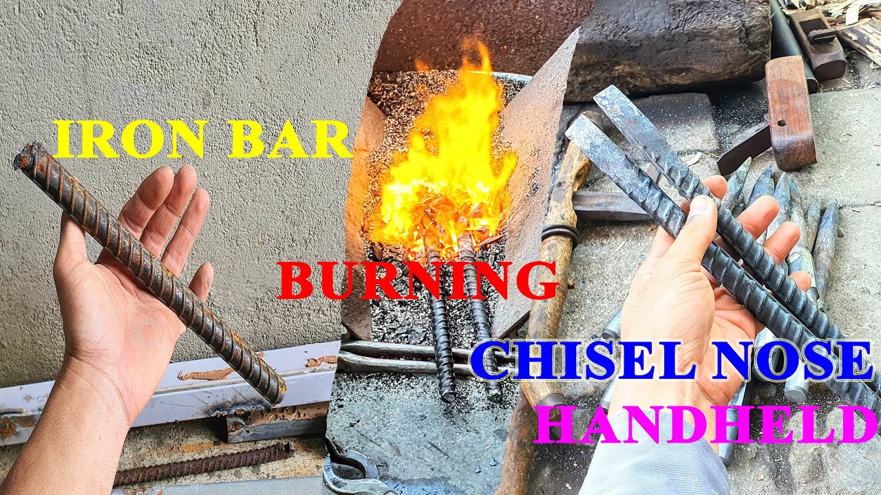 Utilize Old Iron Bars to Make Hand-Held Chisels - Heat It to Be Durable . Creative Together ...