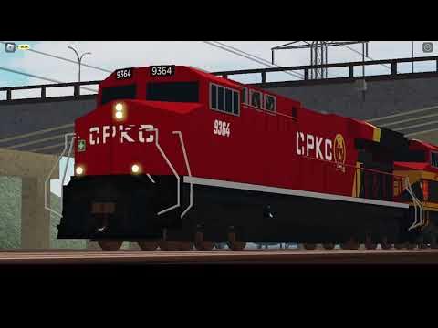 CPKC 9364 leads an Intermodal train! - YouTube