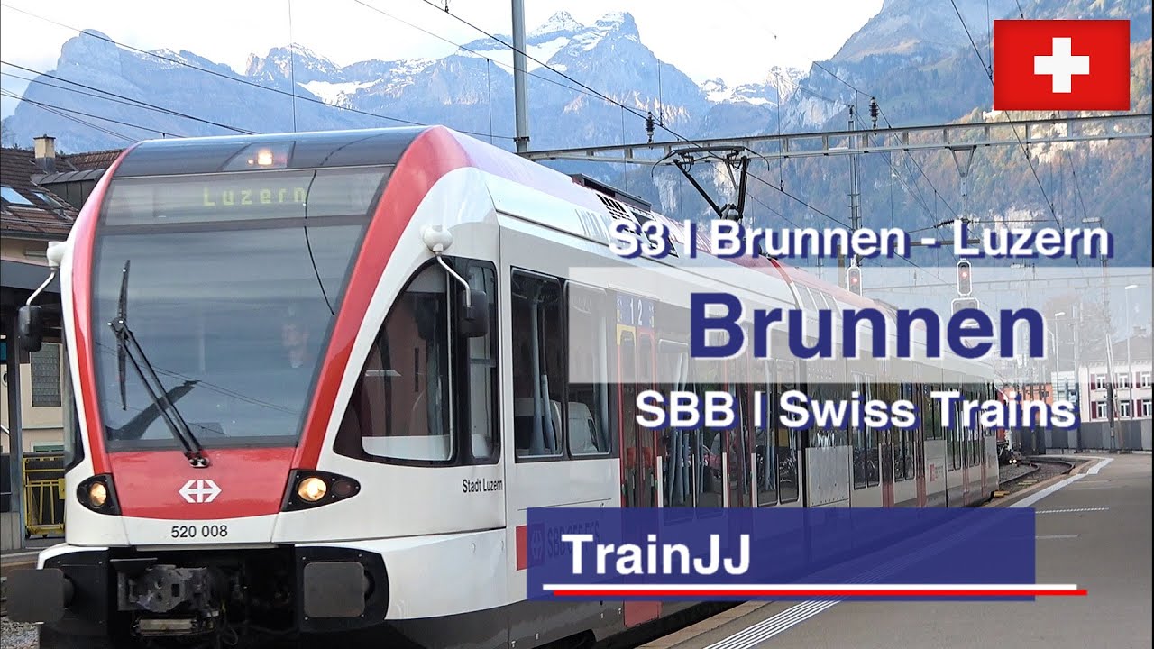 SBB Bahnhof Brunnen | S3 Luzern | RBDe 560 domino & SBB RABe 520 ...