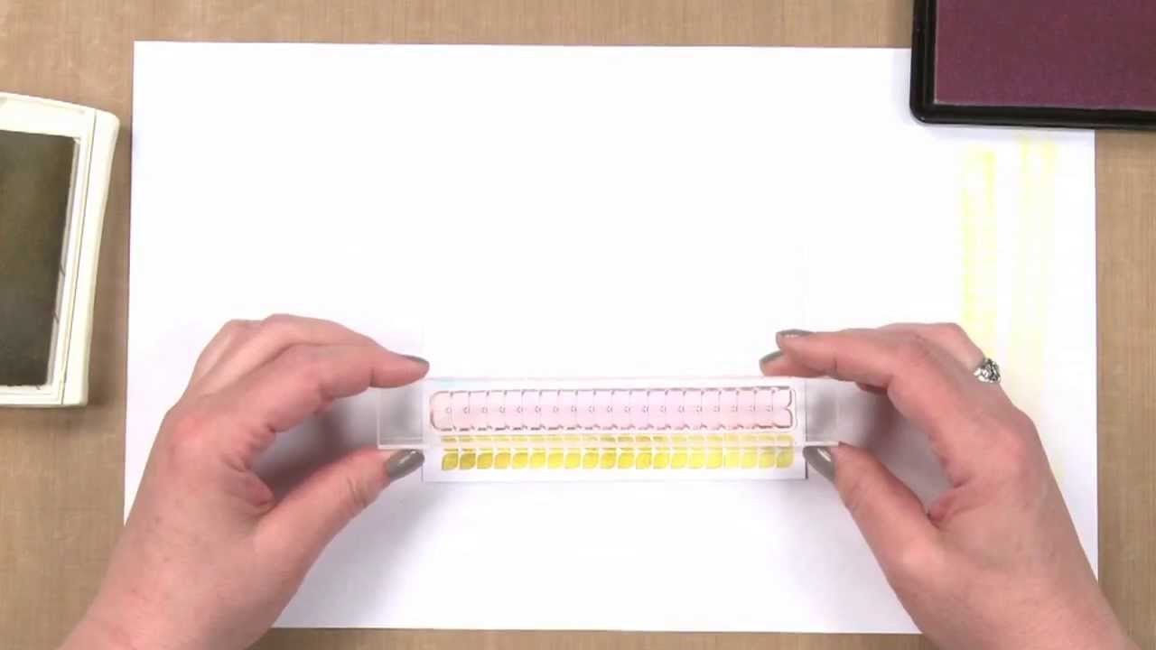 All About Stamping - Using Border Stamps to Create a Background - YouTube
