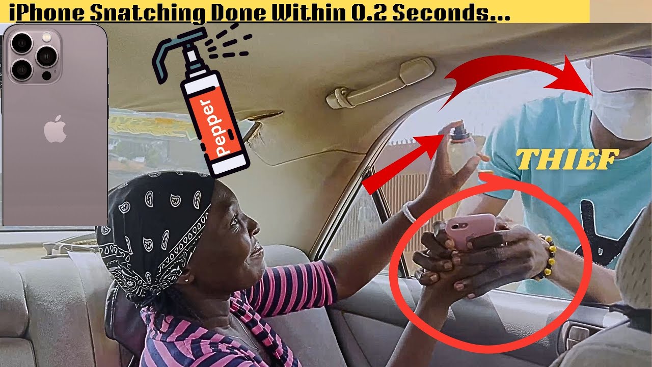 iPhone Snatched in 0.2 Seconds! Thief Gets Pepper Spray in the Face ...
