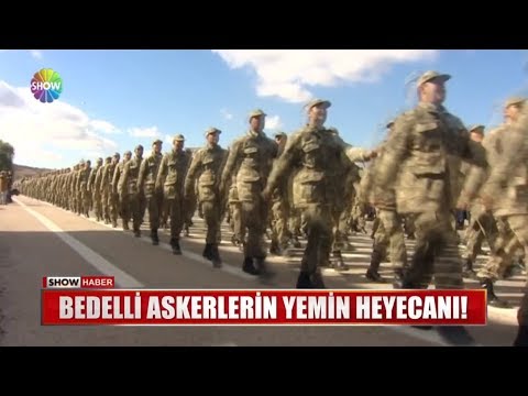 Bedelli askerlerin yemin heyecanı!