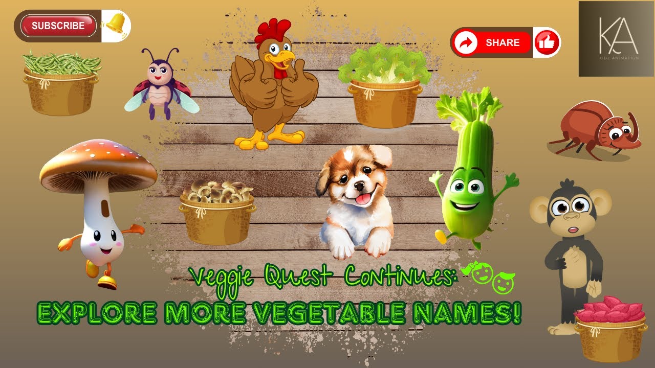Let's Learn Vegetables Part 09 | Veggie Quest Continues: Explore More ...
