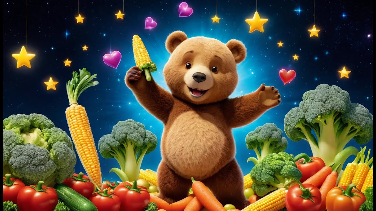 Veggie Bear Yes Yes Veggies | Healthy Eating Song for Kids | Fun With ...
