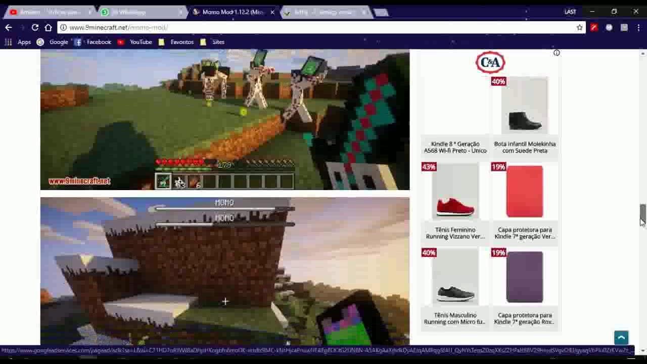 Momo Mod 1.12.2 (Missouri Monster in Minecraft) - YouTube