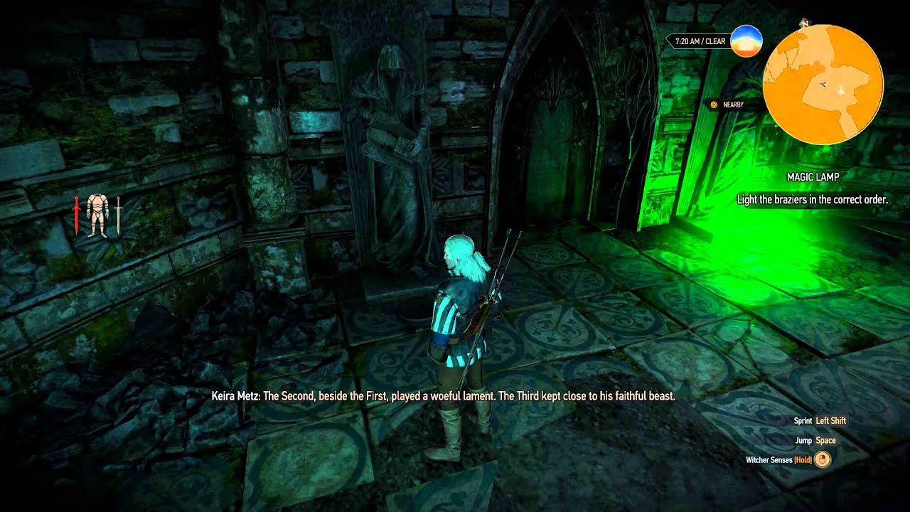 The Witcher 3 - Magical Lamp puzzle - YouTube