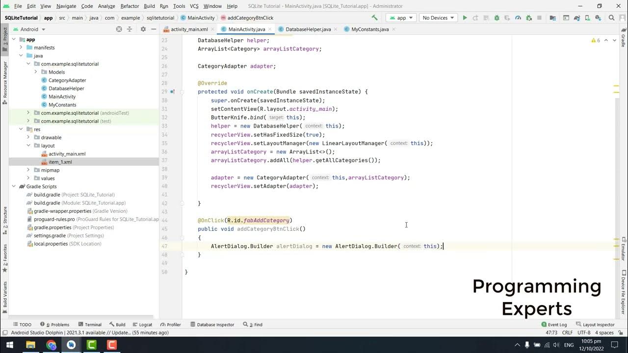 Learn Sqlite Database With Multiple Tables Part 03 Youtube