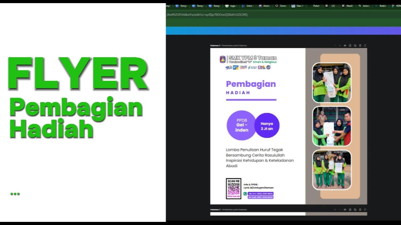 Membuat "FLYER PEMBAGIAN HADIAH" dengan Mudah - YouTube