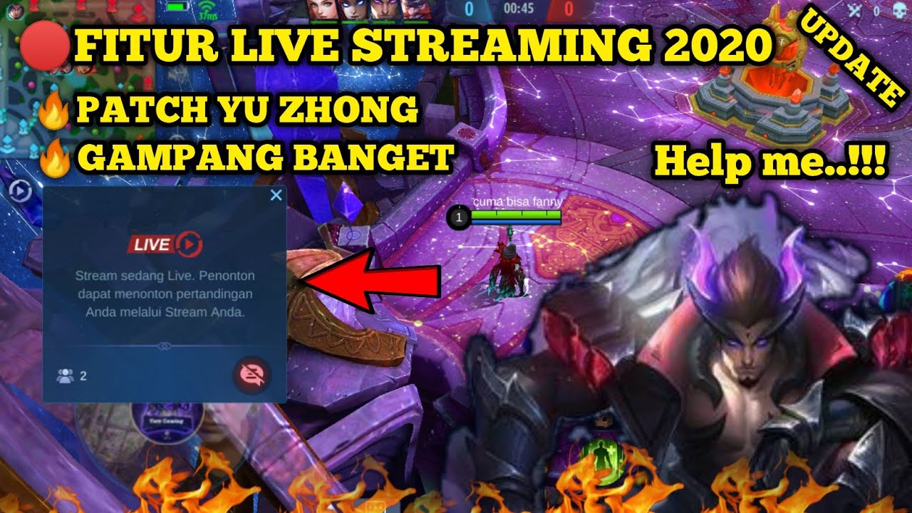 Cara aktifkan fitur live streaming mobile legends 2020 - YouTube