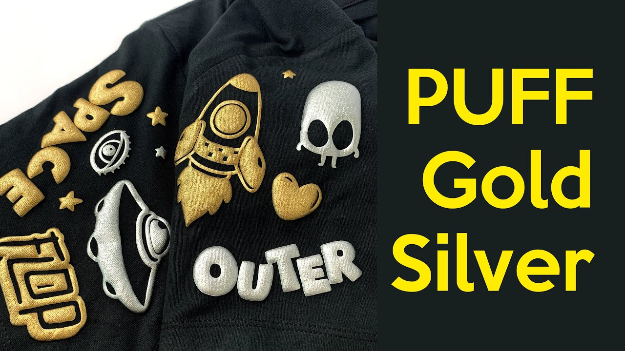 NEW PUFF PU HTV Gold & Silver - YouTube