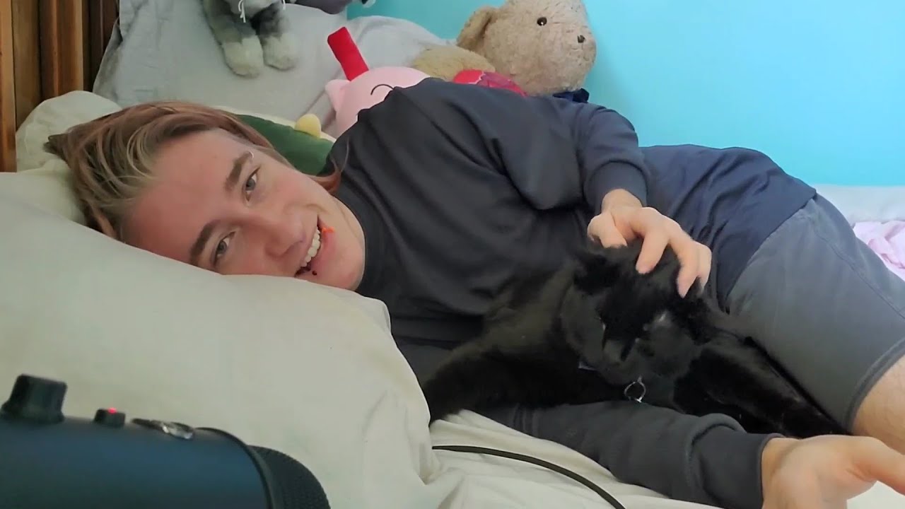 KITTY CUDDLING WHILE SICK!! || ASMR (Whispered and Soft Spoken) - YouTube