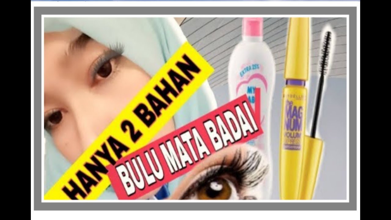 BULU MATA BADAI DENGAN BEDAK BABY! - YouTube