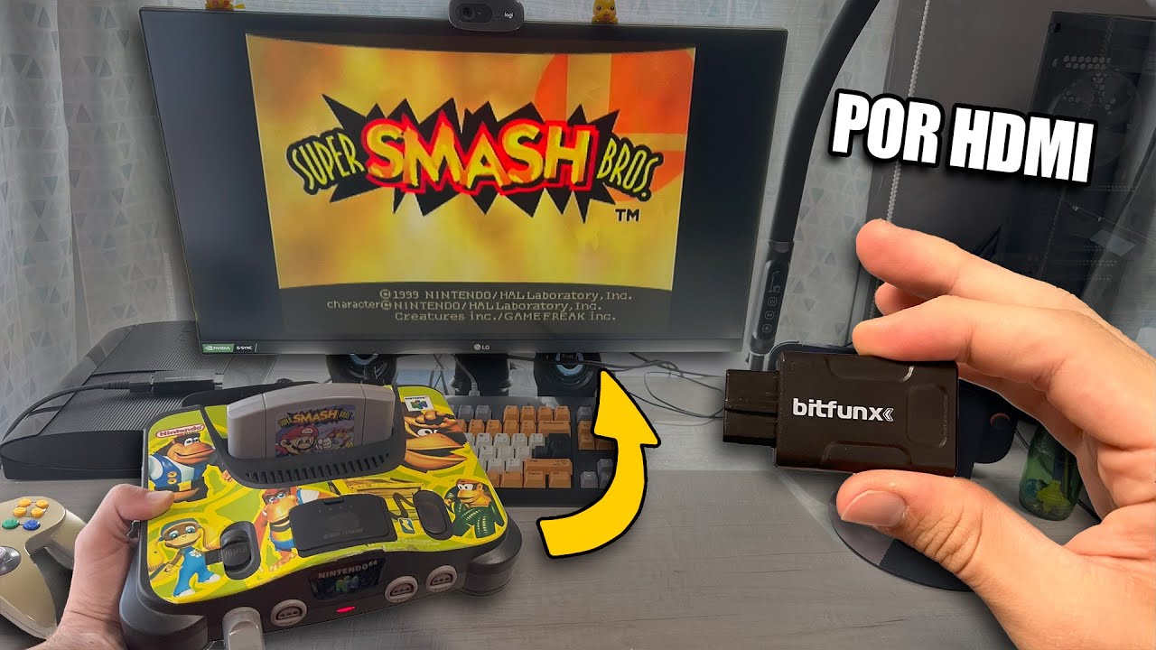 Cómo conectar tu Nintendo 64 por HDMI - Bitfunx adaptador N64 - YouTube