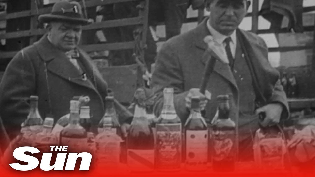 Incredible rarely seen footage of booze busts & bootleggers mark 100 ...