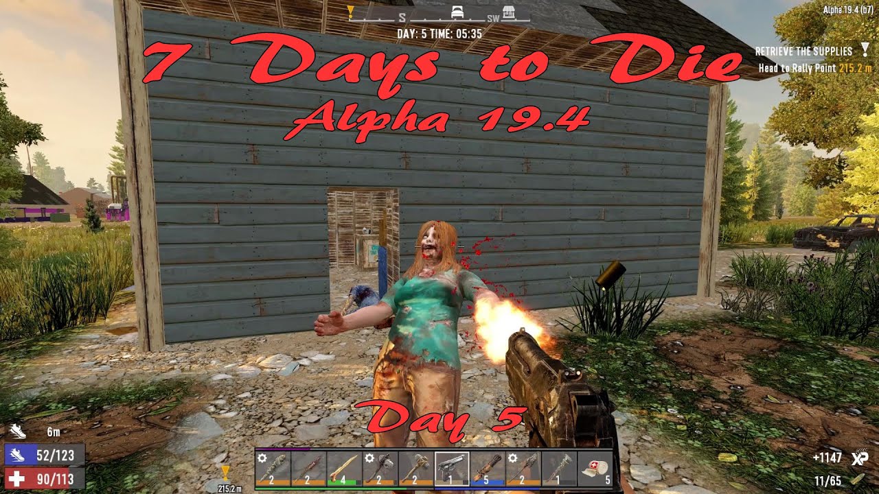 7DTD Alpha 19.4 - Day 5 - YouTube