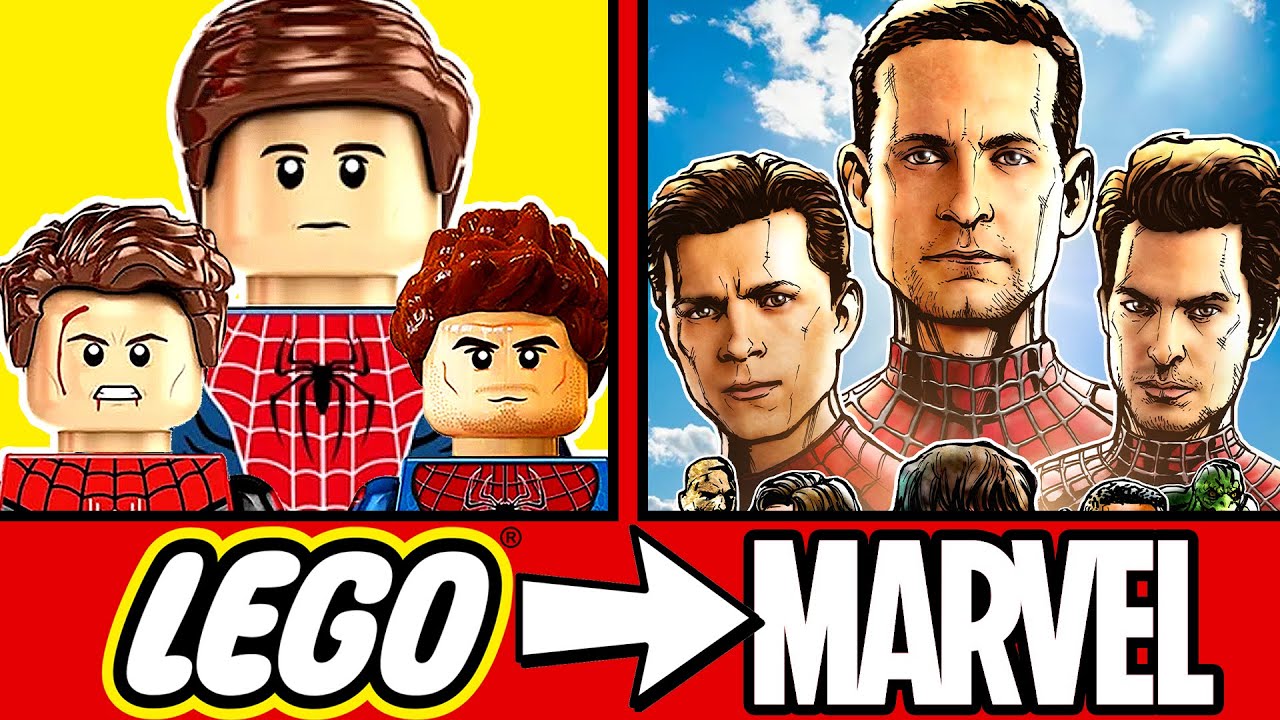 Drawing SPIDER-MAN:NO WAY HOME inspired by LEGO??? Drawing EVERY MARVEL ...