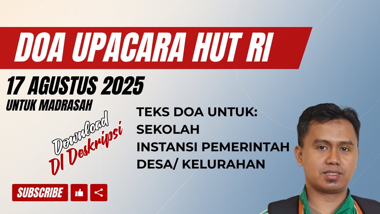 Teks Doa Upacara HUT RI ke-80 – Praktis & Terlengkap! (Download ...