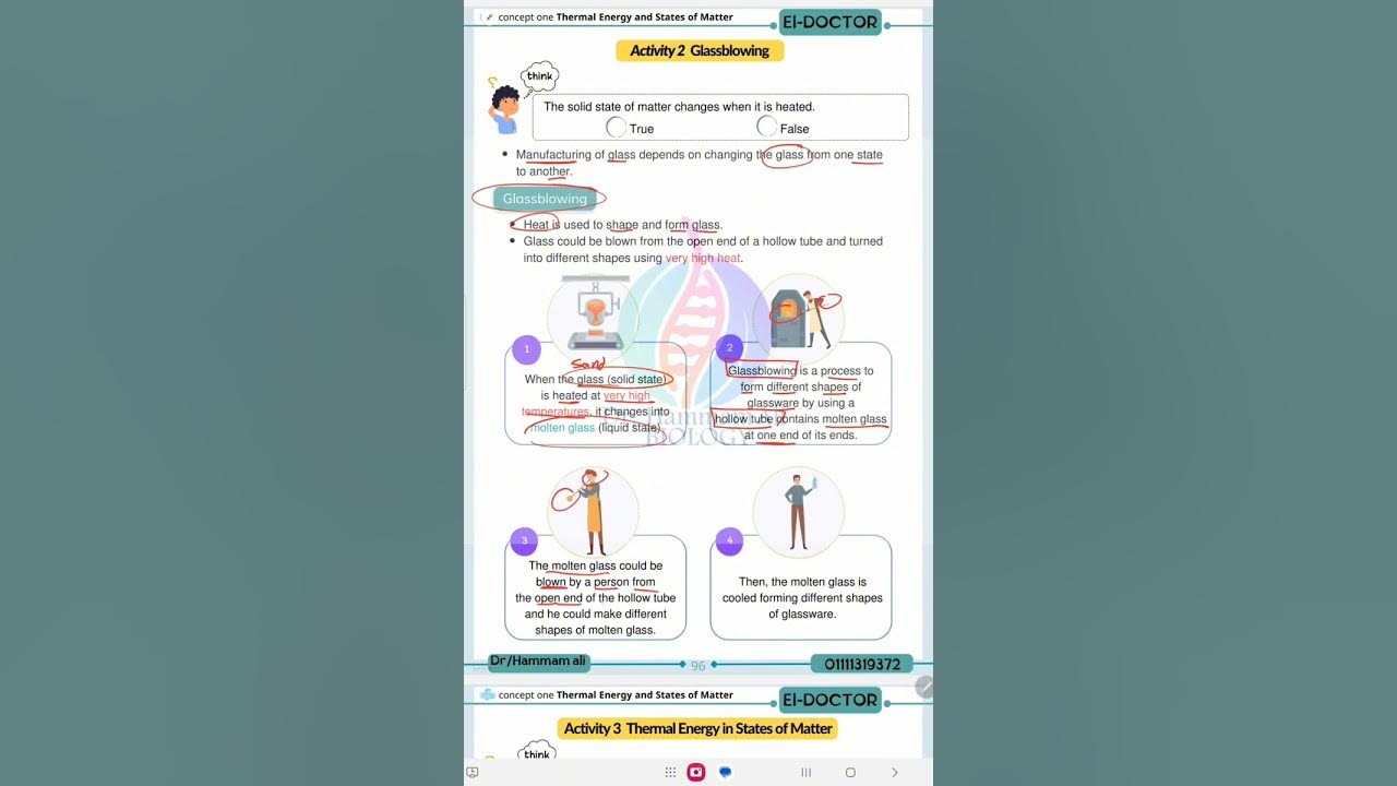 شرح prim.6 science unit 2 concept 1 lesson 1&2 + حل الأسئلة السابقة - YouTube