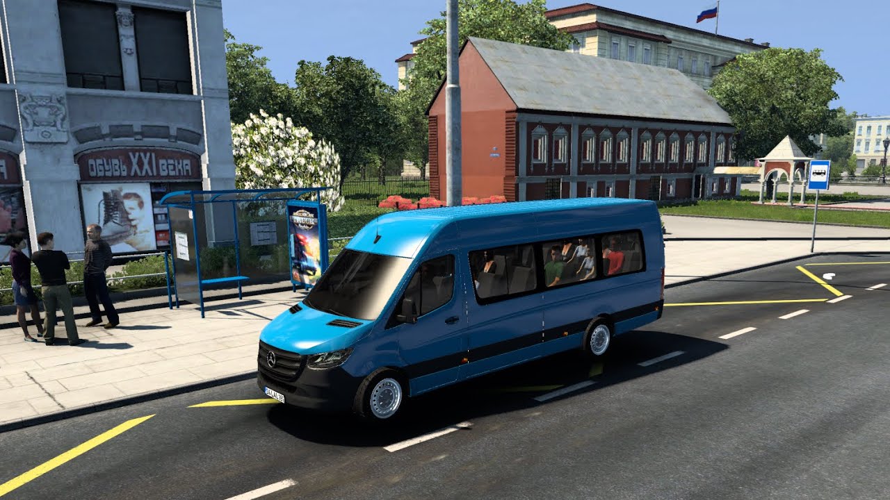 Euro Truck Simulator 2 1 47 sprinter Рейс Борисоглебск Тамбов - YouTube