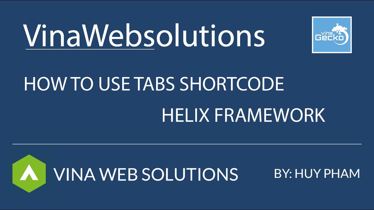How to use Tabs Shortcode - Helix FrameWork - YouTube