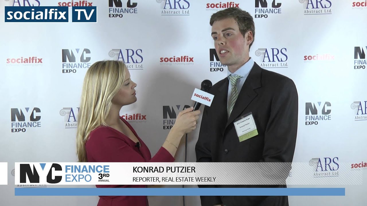 Konrad Putzier from Real Estate Weekly at NYC Finance Expo 2014 ...
