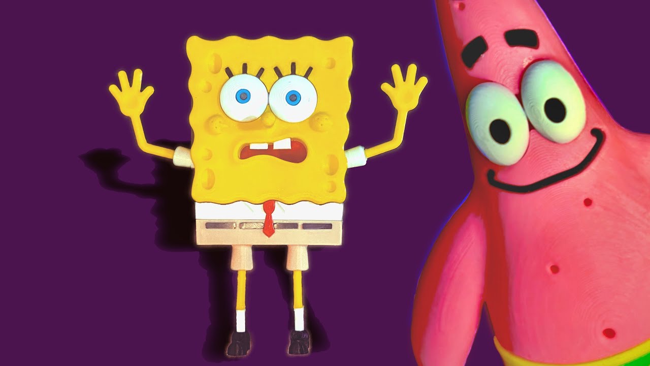 3D Printed SpongeBob & Patrick | Cool 3D Prints #SouthPark #3DPrinting ...