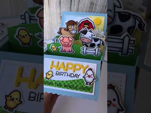 The Queen's Scene: Lawn Fawn Hay There Card Series Day 4