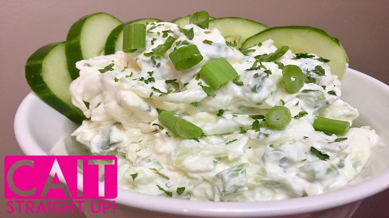 Cucumber Dip Recipe | Kentucky Benedictine Dip | Cait Straight Up - YouTube