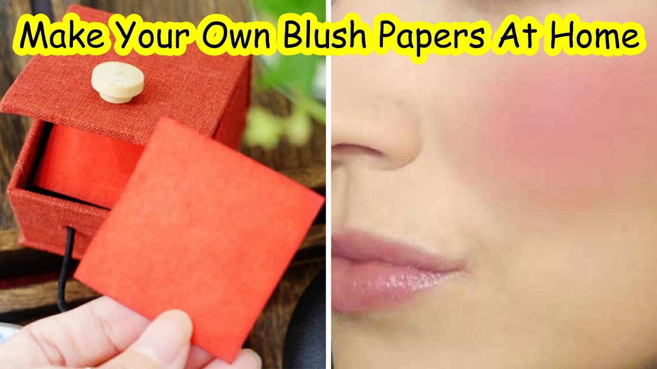 How to make blush paper||paper blusher||diy paper blush||makeup paper ...