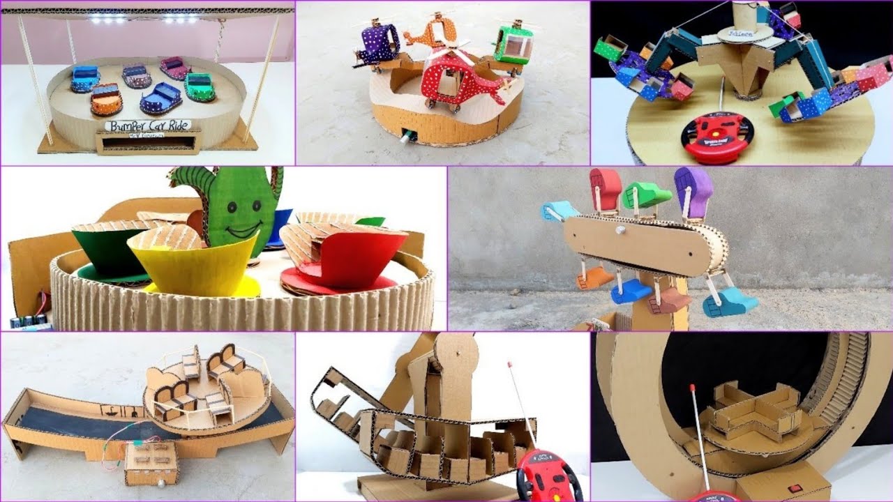 Top 8 DIY Awesome Amusement park Ride | @Mr.Vcreation - YouTube