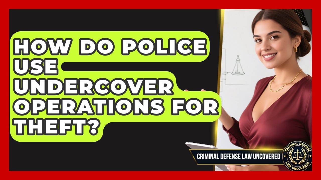 How Do Police Use Undercover Operations For Theft? - Criminal Defense ...