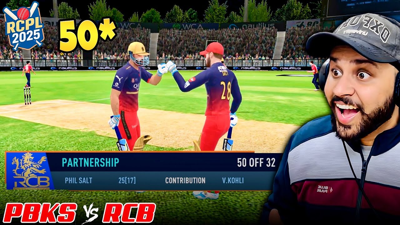 V. Kohli & P. SALT shines in MUST WIN MATCH RCB vs PBKS | RCPL 2025 ...