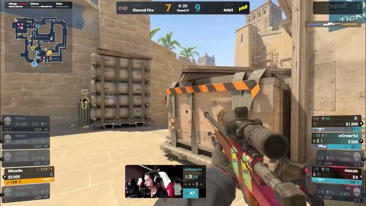 w0nderful BEAUTIFUL & POWERFUL 3 KILL | Eternal Fire vs NaVi - PGL CS2 Major Copenhagen 2024 ...