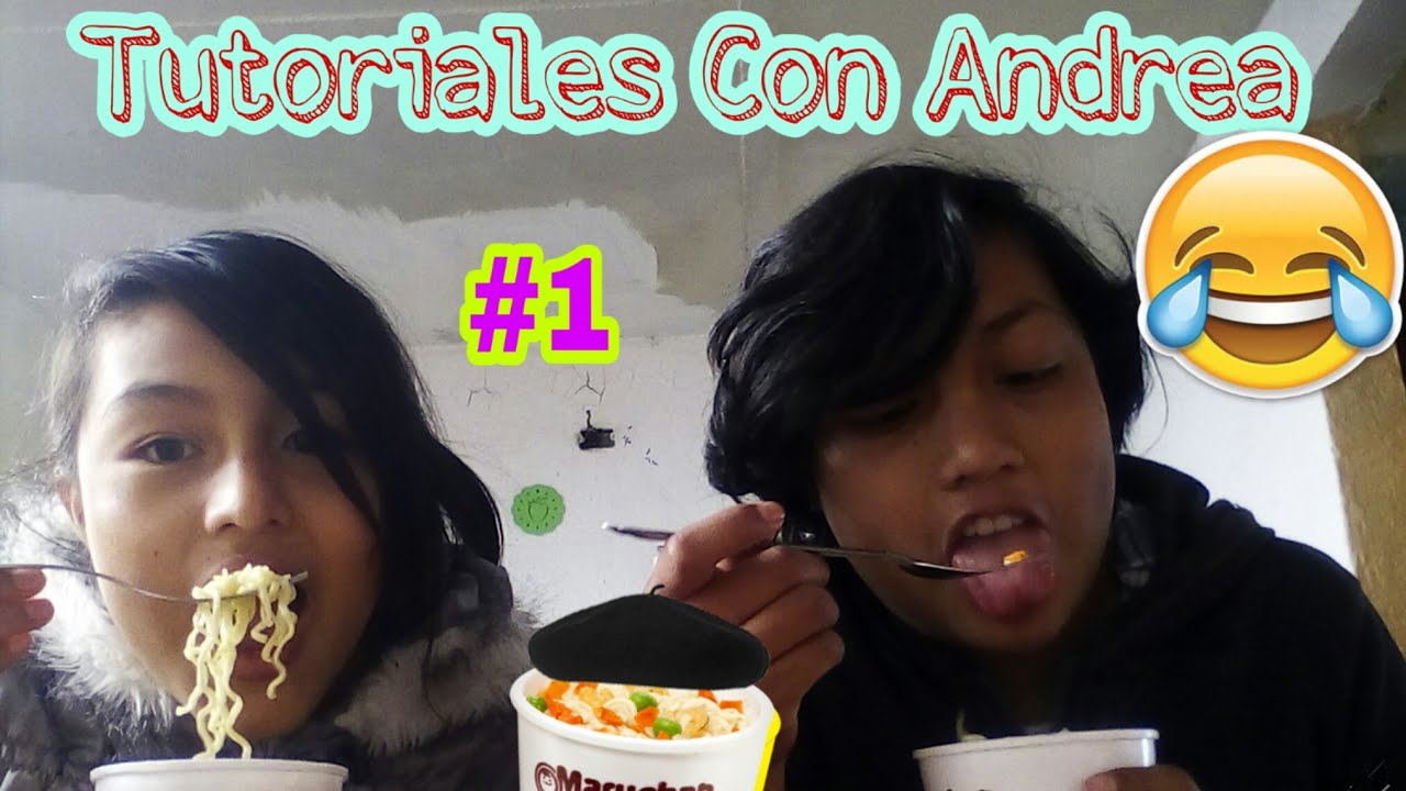 Como hacer Maruchan-Tutoriales con Andrea #1 - YouTube