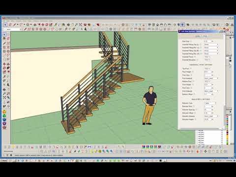 Medeek Wall Plugin Tutorial 65 - Cable and Glass Railing - YouTube