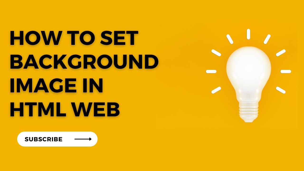Set Background Image In Html Web Page Youtube