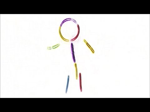 Dancing Dolly's Rainbow Stickman Dance!