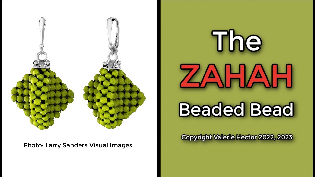 The ZAHAH Beaded Bead - Right Angle Weave - Step-by-Step Beading ...
