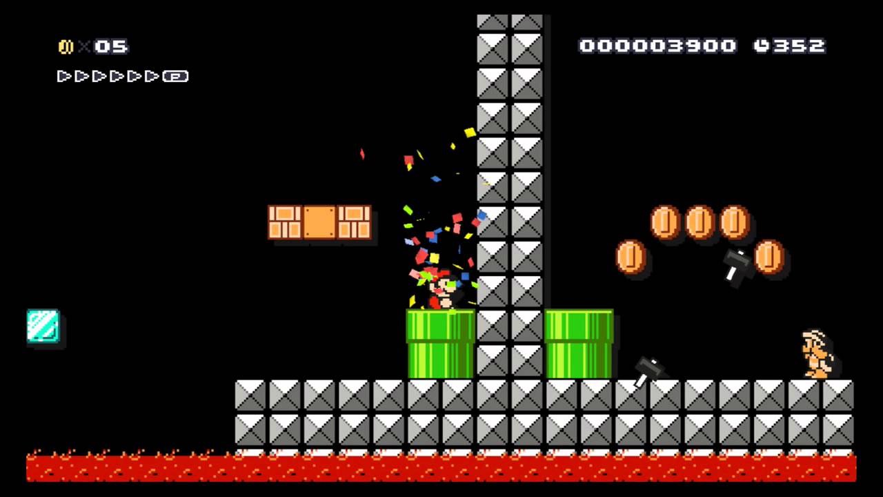 Fire Fleet Castle [Super Mario Maker] - YouTube