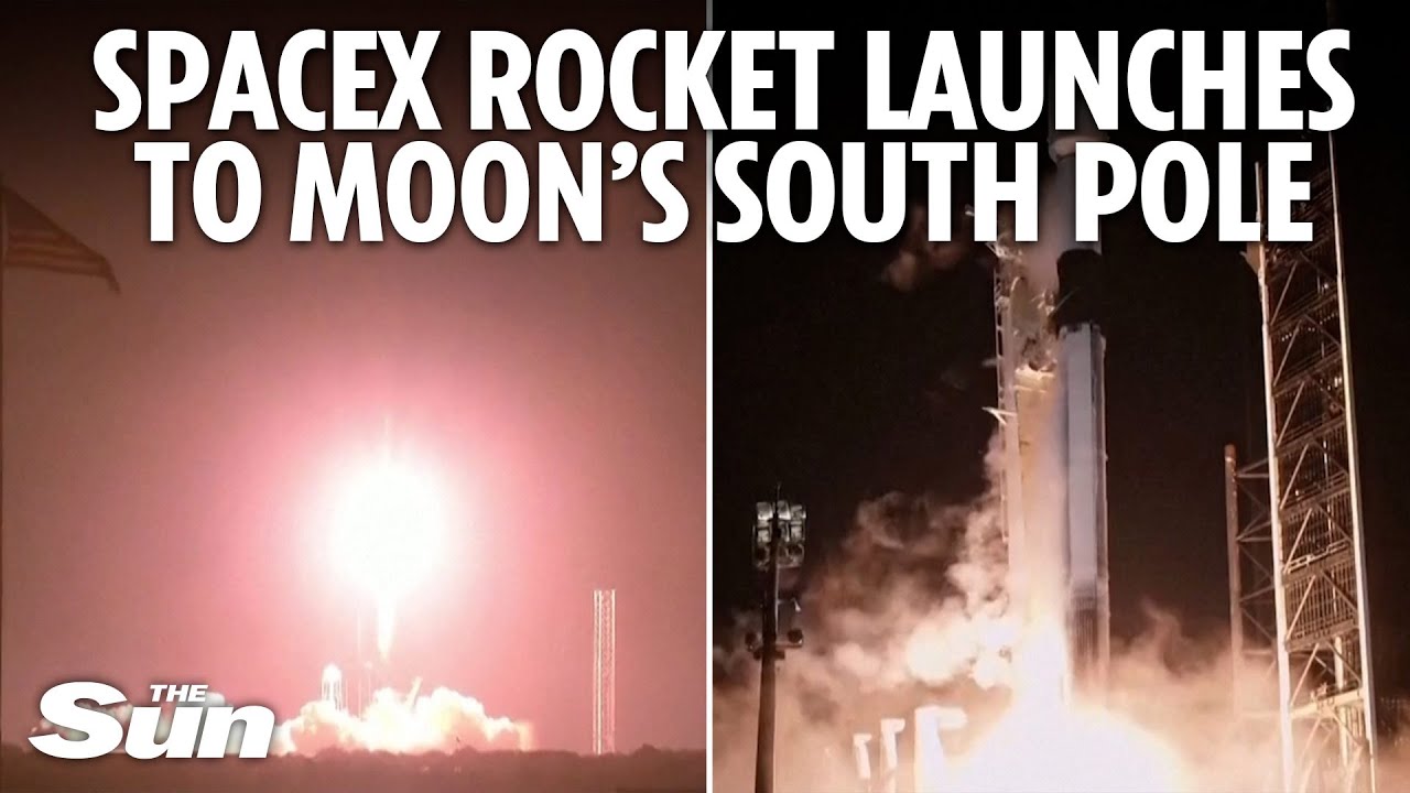 SpaceX rocket launches to Moon’s mysterious south pole & it could pave ...