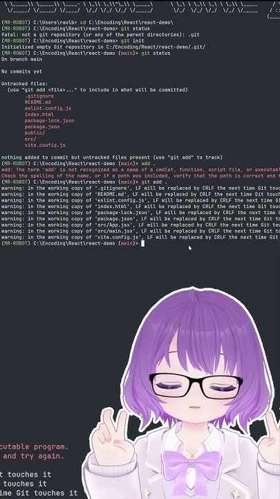 Como hacer un commit #vtuber #programming #git #github #webdevelopment #coding #codigo #console ...