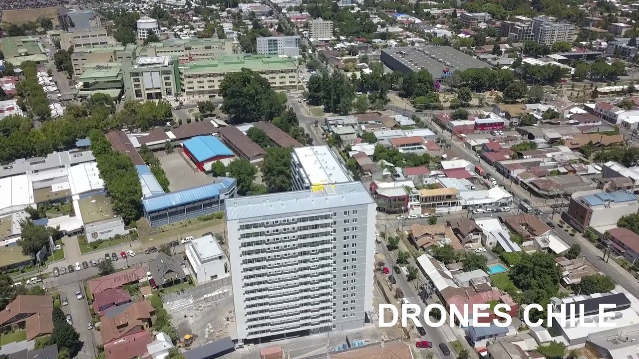 LOS ANGELES CHILE,VUELO POR PARTE DEL CENTRO DE LA CIUDAD - YouTube