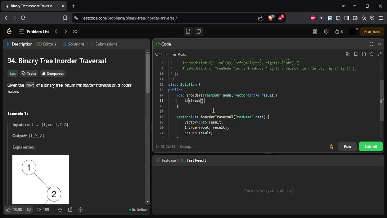 برمجهleetcode-94 - YouTube