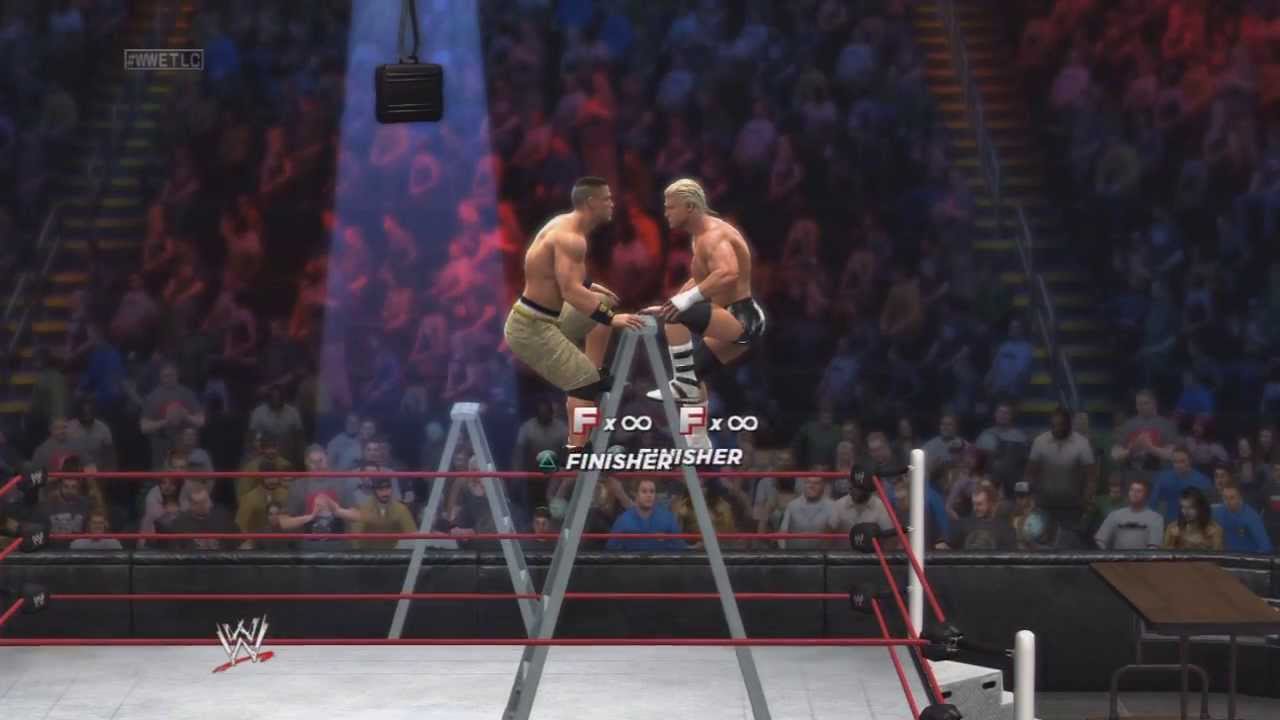 WWE 2k14 Gameplay - Finisher Through 5 Tables! - YouTube